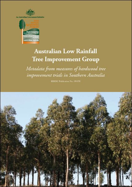 Australian Low Rainfall Tree Improvement Group: metadata from measures ...